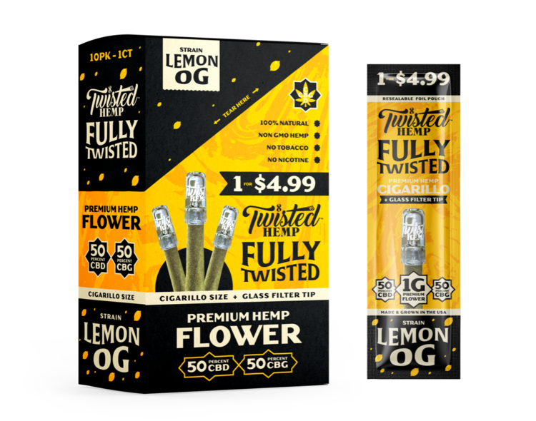 Twisted Hemp - Fully Twisted CBD & CBG Cigarillo — Happy Daze Online ...